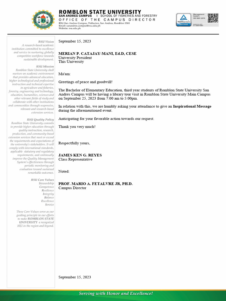 Communication Letter | PDF