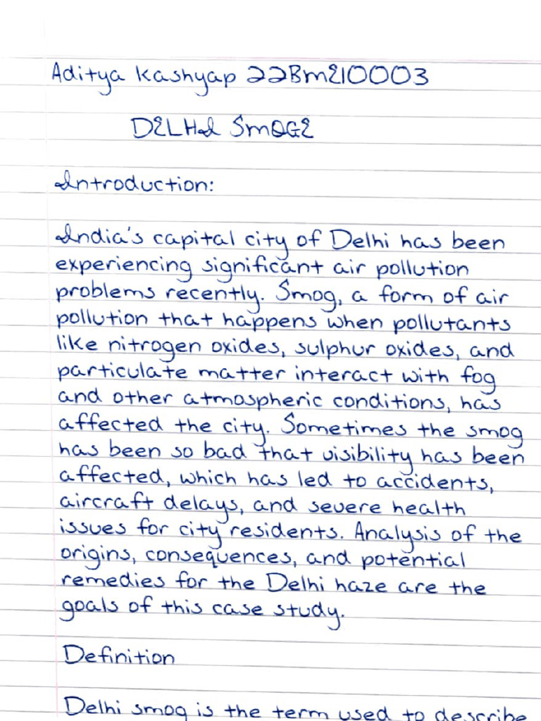 22bme10003 Report 3 Chy | PDF | Air Pollution | Smog
