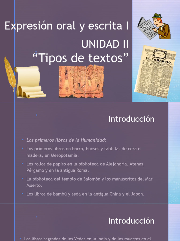 UNIDAD 2. Tipos de textos | PDF | Narración | Libros