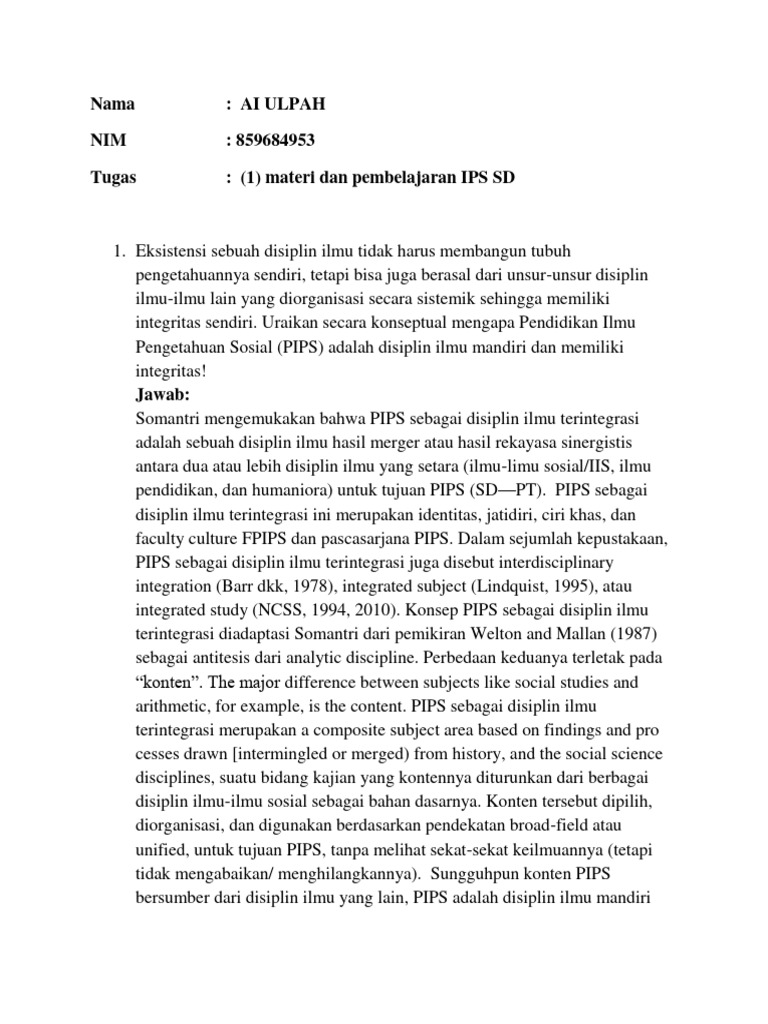 Ai Ulpah 859684953 Tugas Ai Ulpah Ips | PDF