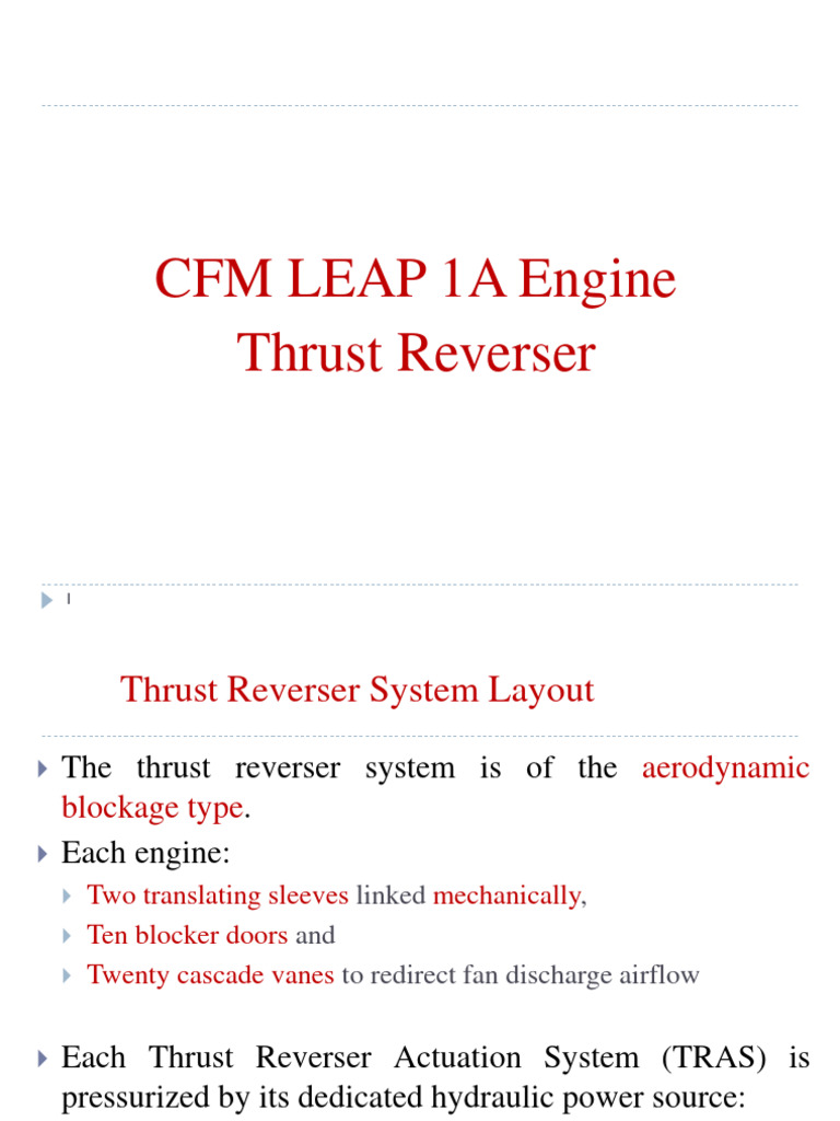 3._T_CFM_LEAP_-1A_Thrust_Reverser | PDF | Actuator | Mechanical Engineering