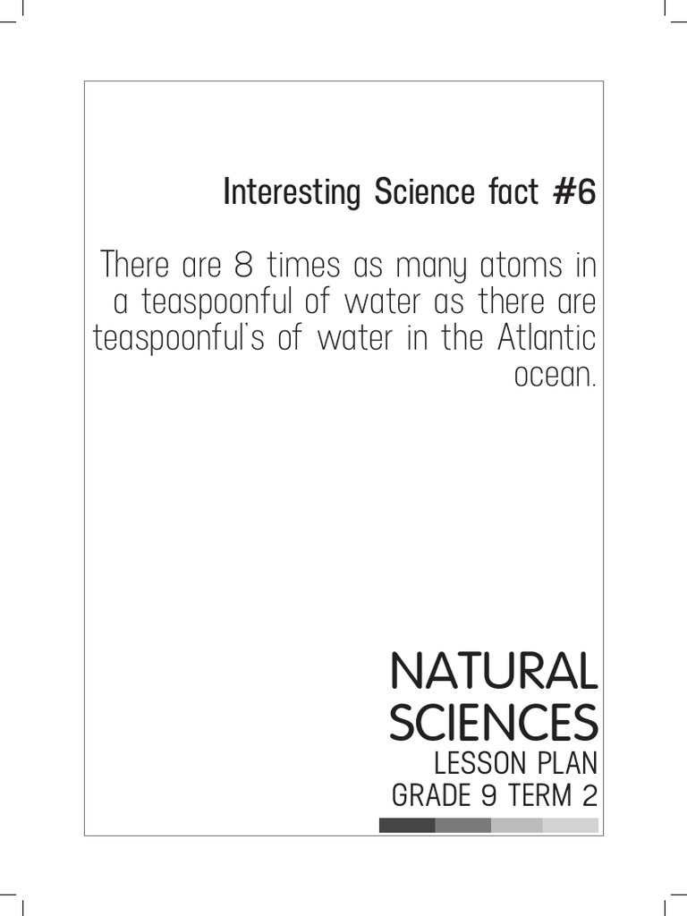 Grade 9 Natural Sciences Lesson Plan | PDF | Chemical Compounds ...