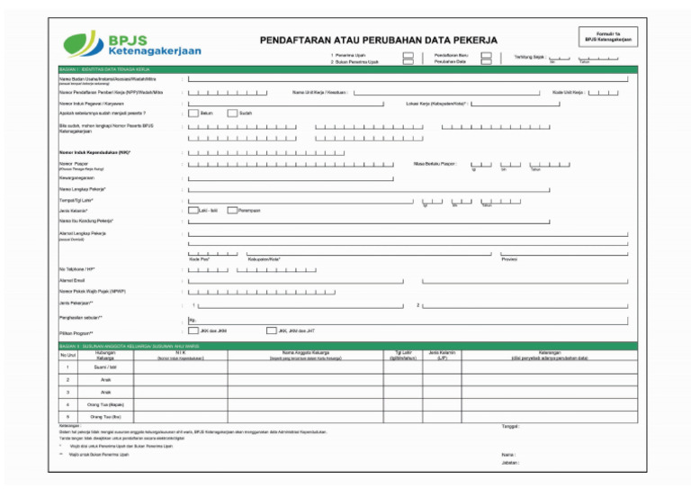 Form Bpjs | PDF