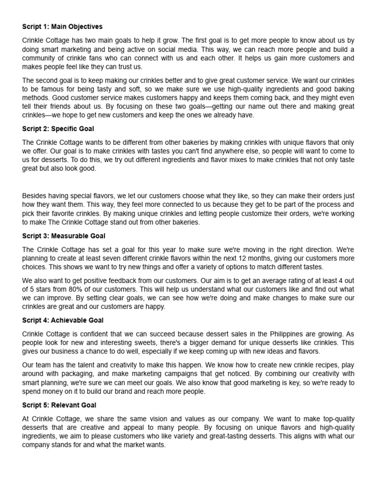 TJ Rosario - Script | PDF | Goal | Marketing