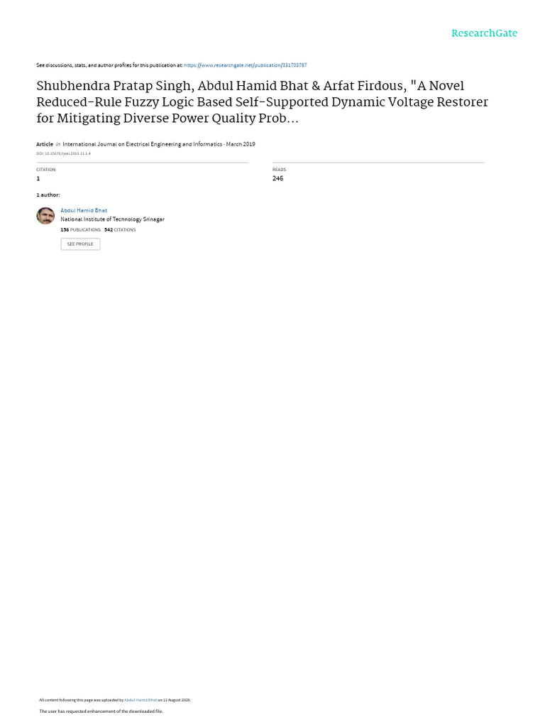 Shubhendra Pratap Singh Abdul Hamid Bhat Arfat Fir | PDF | Capacitor | Ac Power