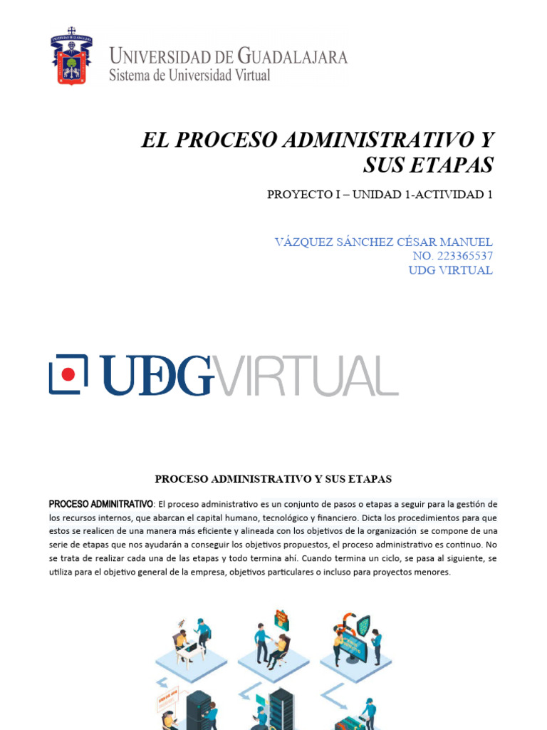 Cuadro Proceso Administrativo y Etapas | PDF | Business | Planificación