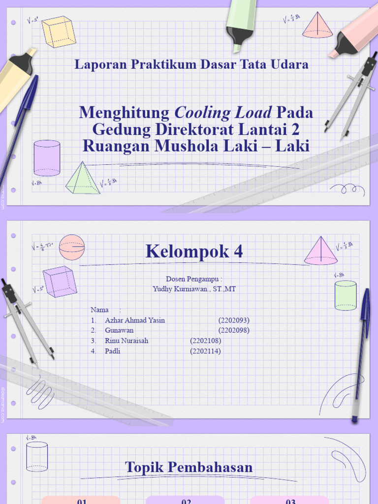 Cooling Load Kel 4 DTU 1 | PDF