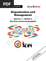 Organization and Management: Quarter 1 - Module 2 Functions, Roles, and ...