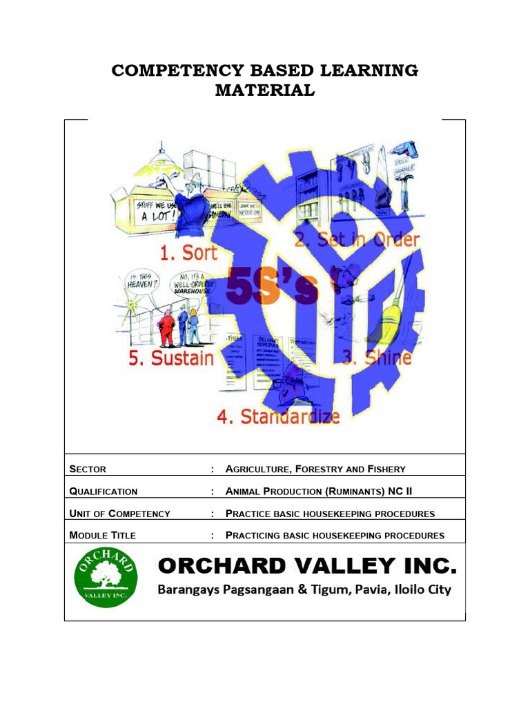 UC3 CBLM Practicing Basic Housekeeping Procedures | PDF | Educational Assessment | Housekeeping