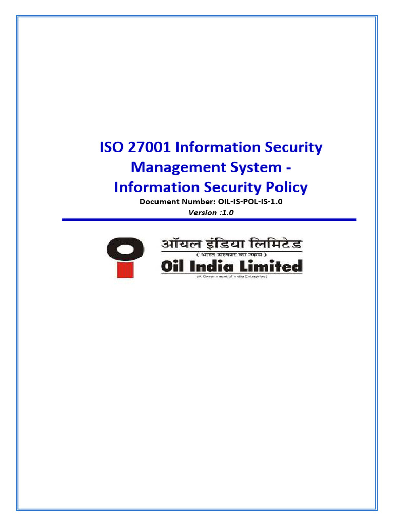 ISMS Policies Important Document Set | PDF | Information Security ...
