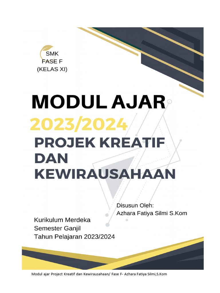 Modul Ajar PKK-Fase F | PDF