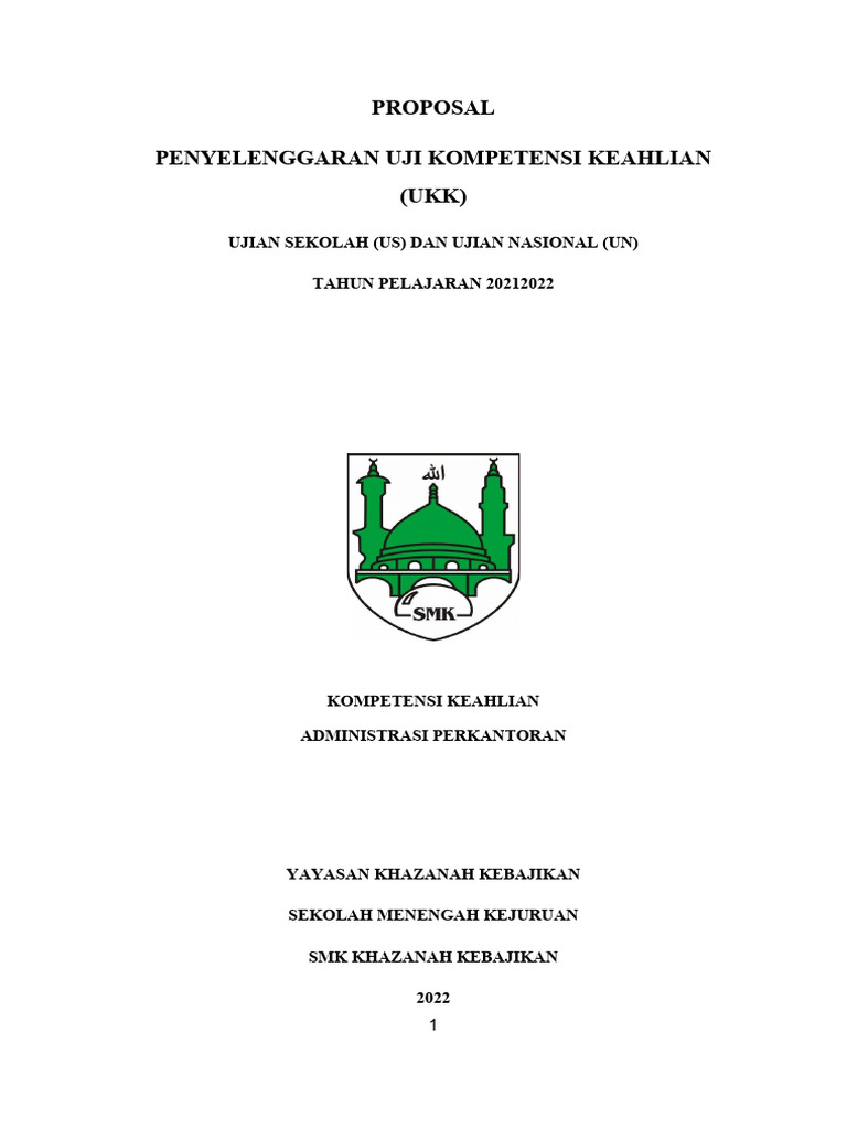 Proposal Ukom Adm, Ykk Dahlia | PDF