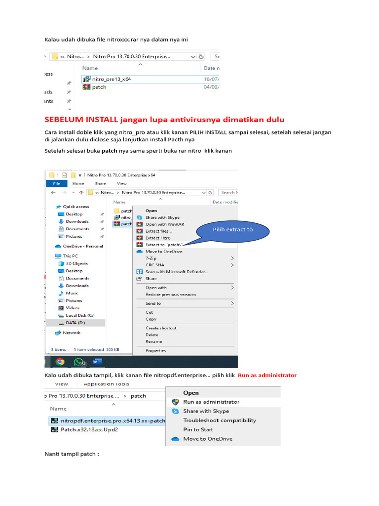 CARA INSTALL NITRO Nitroxxx | PDF
