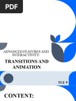 Difference Between Animation and Transition | PDF