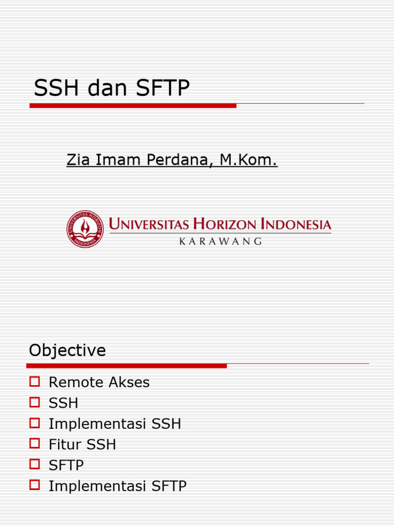 SSH Dan SFTP | PDF