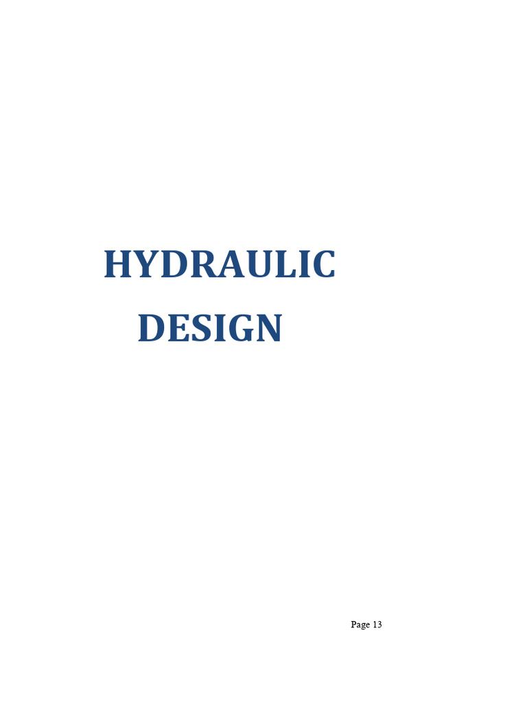 Hydraulic Design | PDF | Discharge (Hydrology) | Environmental Science