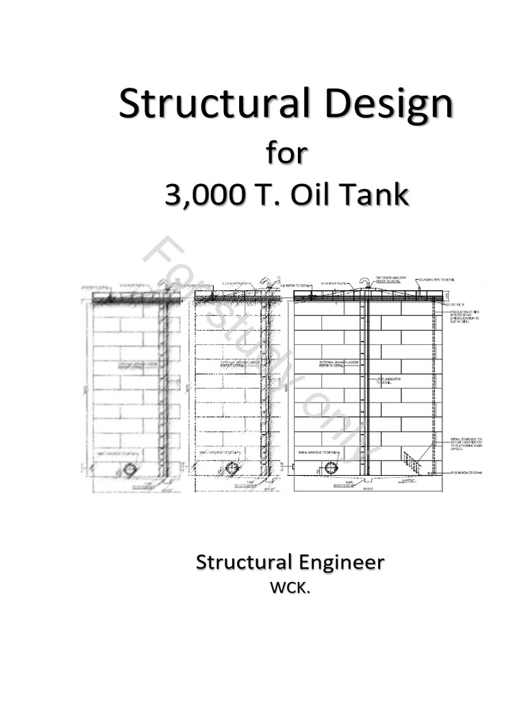 Oil Tank Design Calculation Sheet | PDF | Applied And Interdisciplinary ...