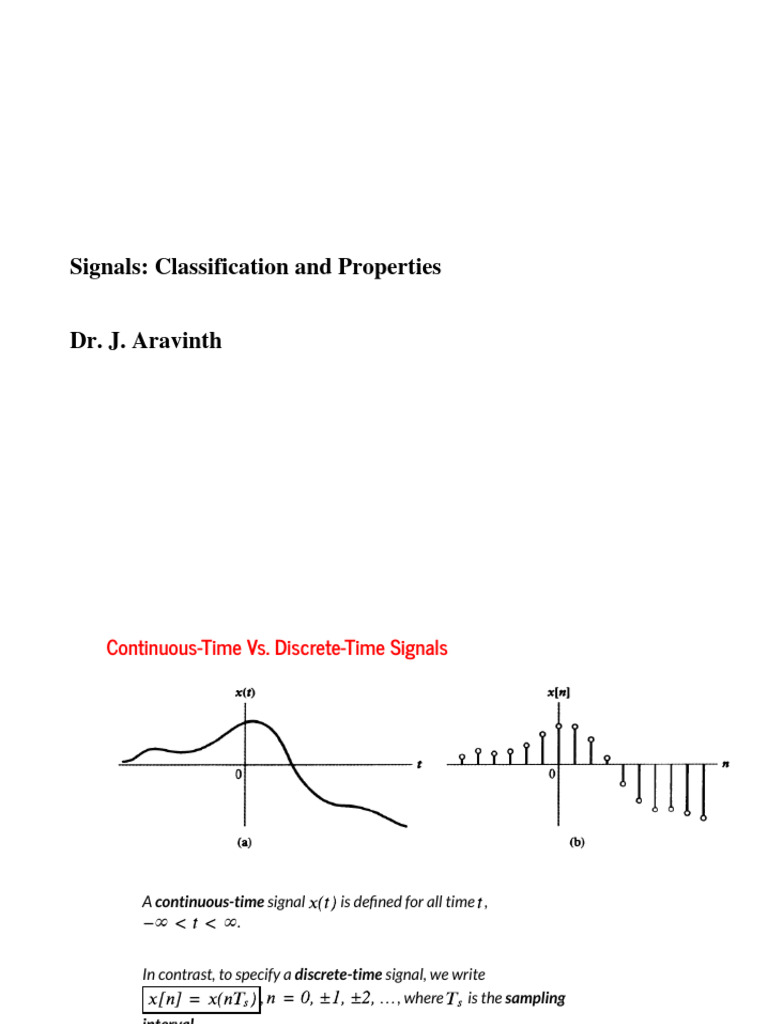 3 - Signals - Classification and Properties | PDF | Applied Mathematics ...