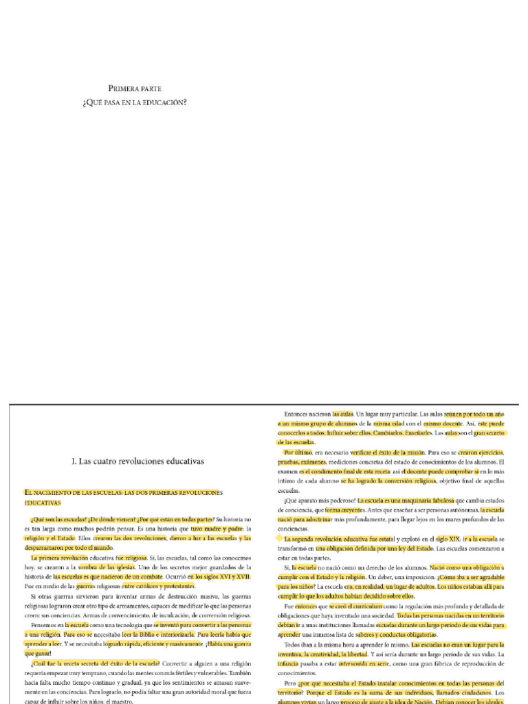 Capitulo I Las Cuatro Revoluciones Educativas Axel Rivas | PDF