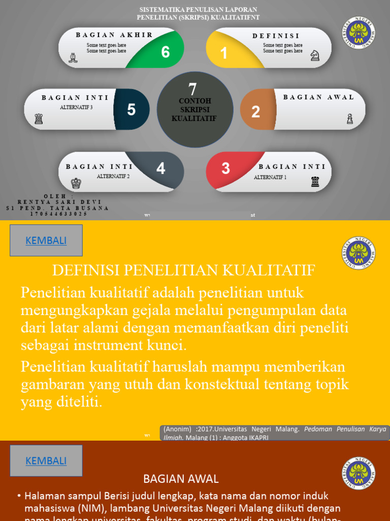 RENTYA SARI DEVI_KI_SISTEMATIKA PENULISAN LAPORAN PENELITIAN KUALITATIF | PDF