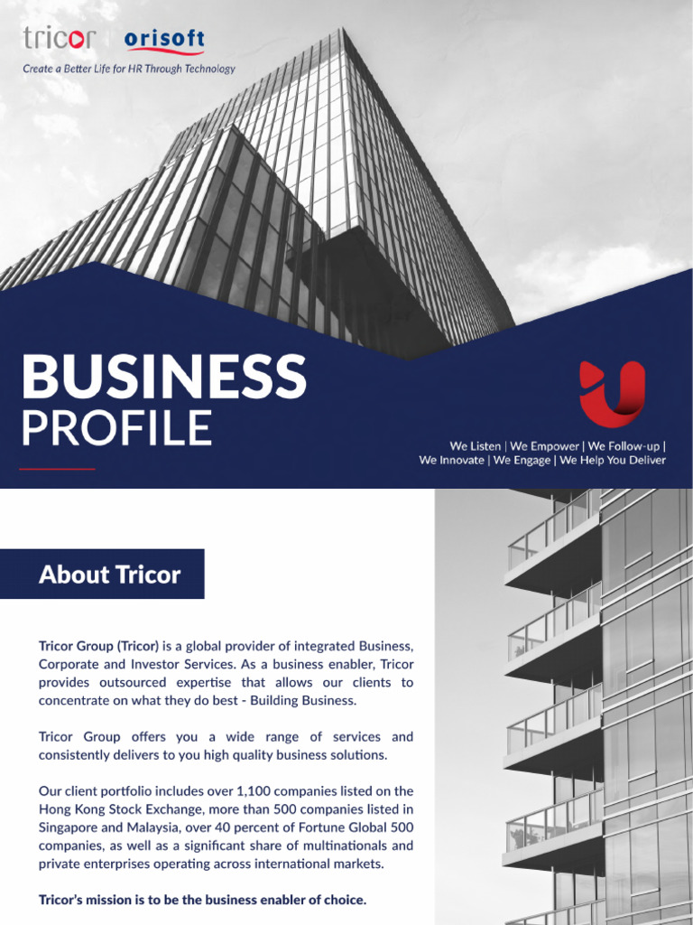 Business Profile Tricor Orisoft Indonesia (Email) | PDF