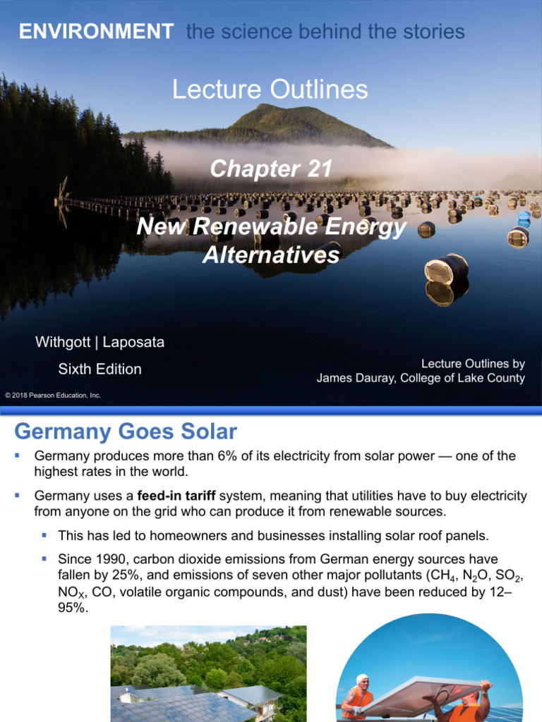 CH 21 Powerpoint Presentation | PDF | Wind Power | Solar Power