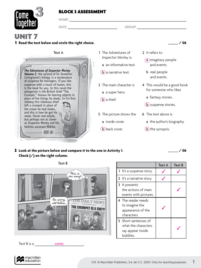 CT3 Block3 Exam Answer Key | PDF