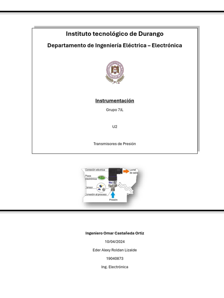 Transmisores de Presiòn | PDF | Electrónica | Presión
