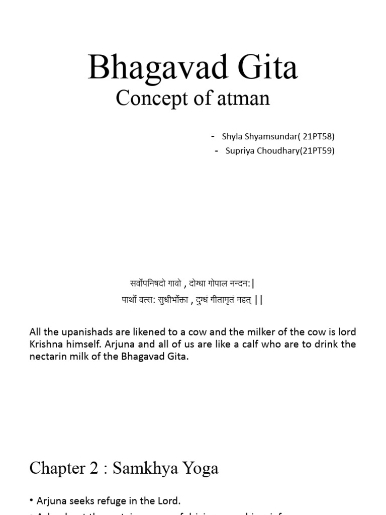 Bhagavad Gita - ATMAN Final. | PDF | Bhagavad Gita | Ātman (Hinduism)