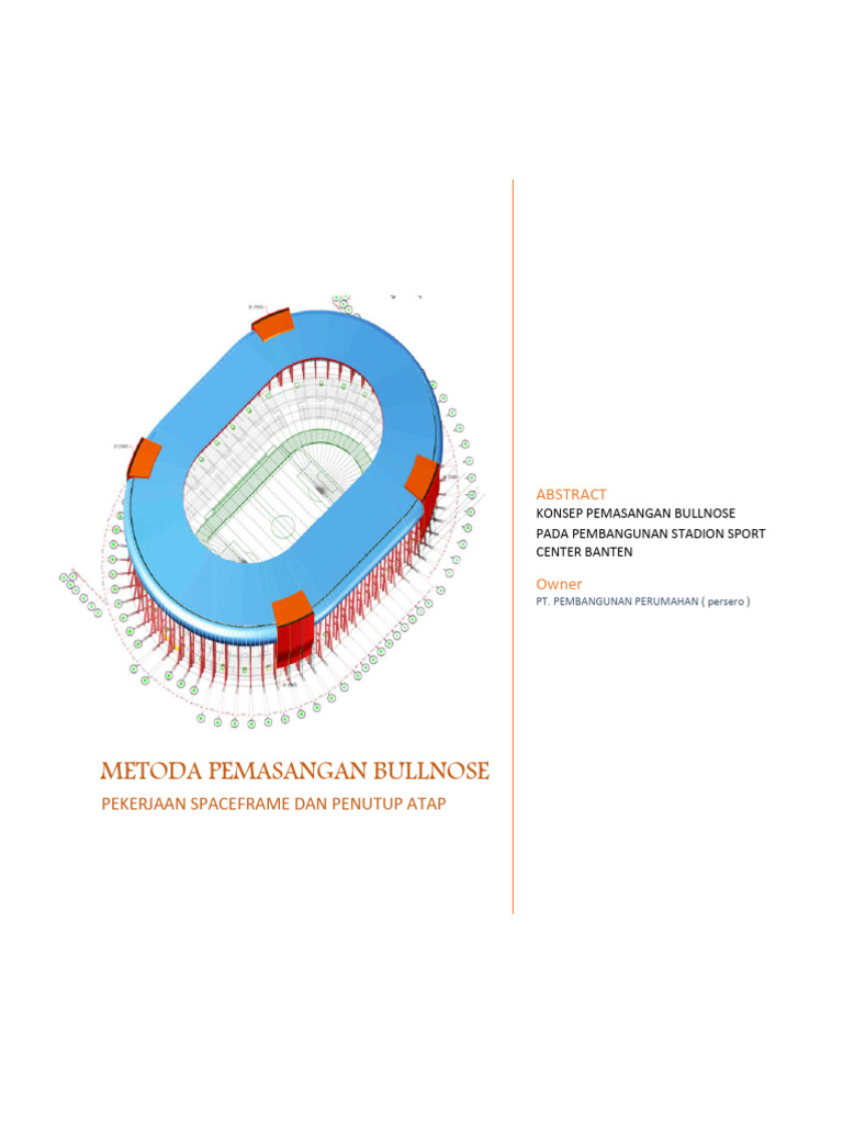 Metoda Pemasangan Bullnose di Stadion | PDF