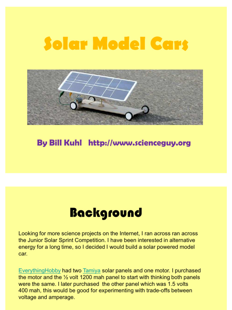 40335382-Solar-Model-Car | PDF