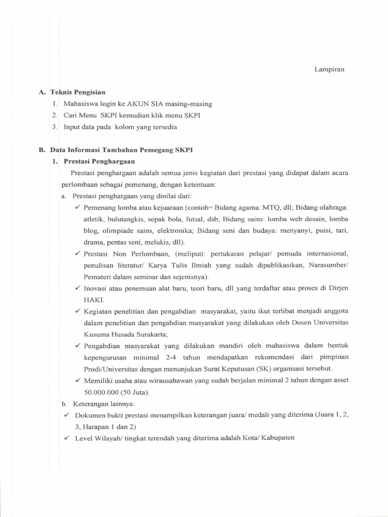 Pemberitahuan SKPI | PDF