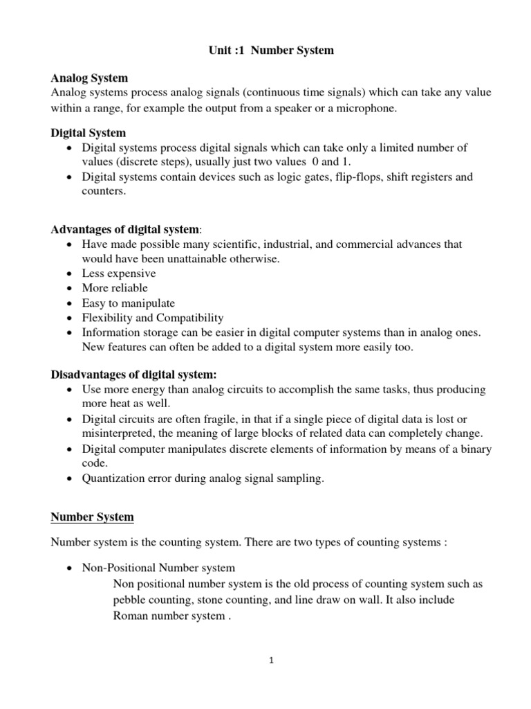FDS Note | PDF | Subtraction | Digital Electronics