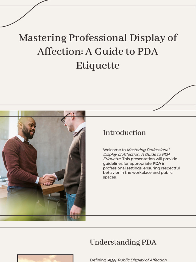 PDA Etiquette in Professional Settings | PDF