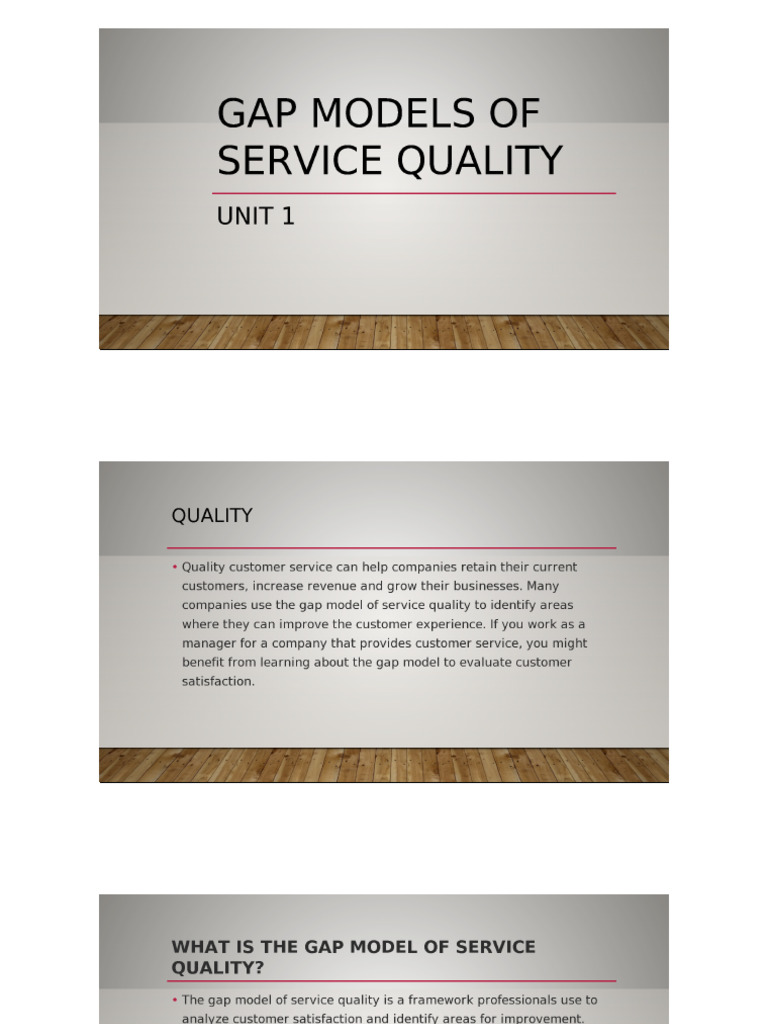 Gap Model | PDF