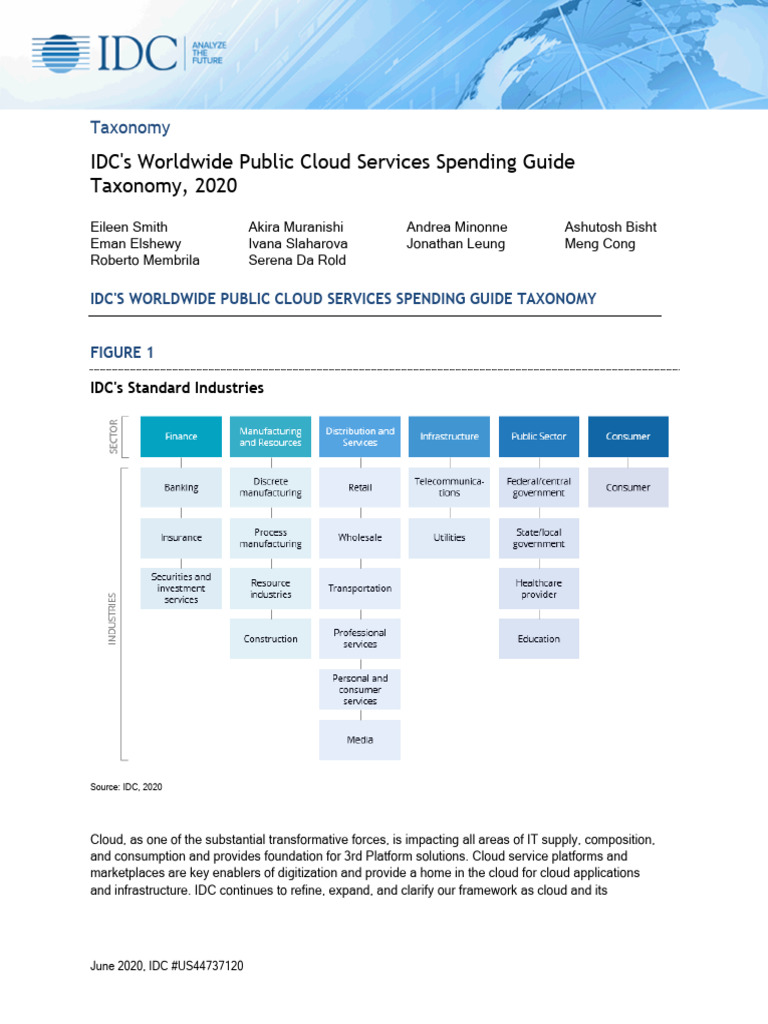 Public Cloud Taxonomy Pdf Cloud Computing Software As A Service