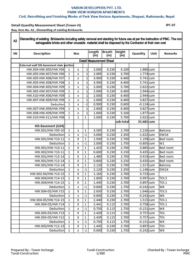 brick dismantle | PDF | Building Engineering | Building Technology
