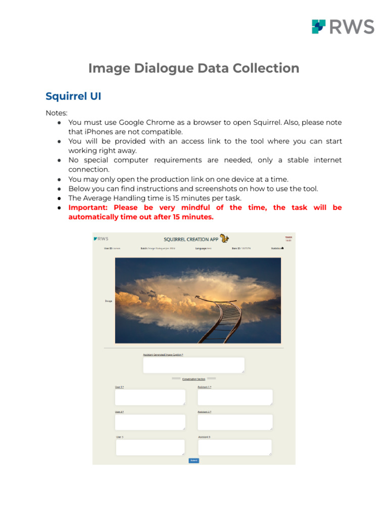 Image Dialogue Data Collection Guide | PDF | Artificial Intelligence ...