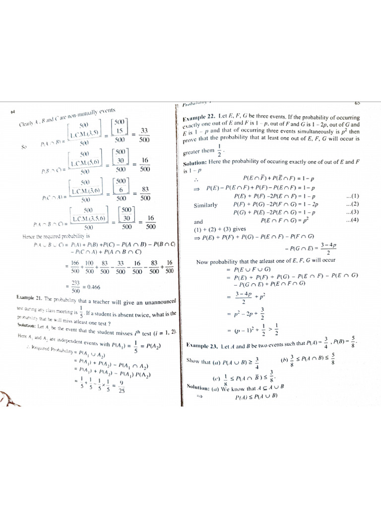 Probability Lecture For BTECH CSE2 | PDF