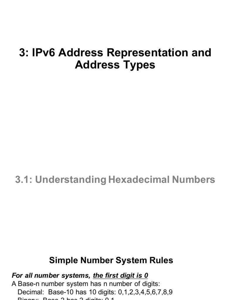 3 AddressFormat | PDF | I Pv6 | Telecommunications