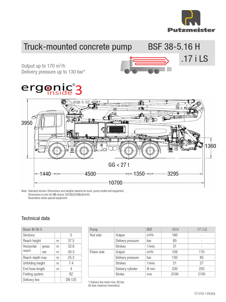 M38-5 EU 4-Axles Data Sheet EN | PDF | Manufactured Goods