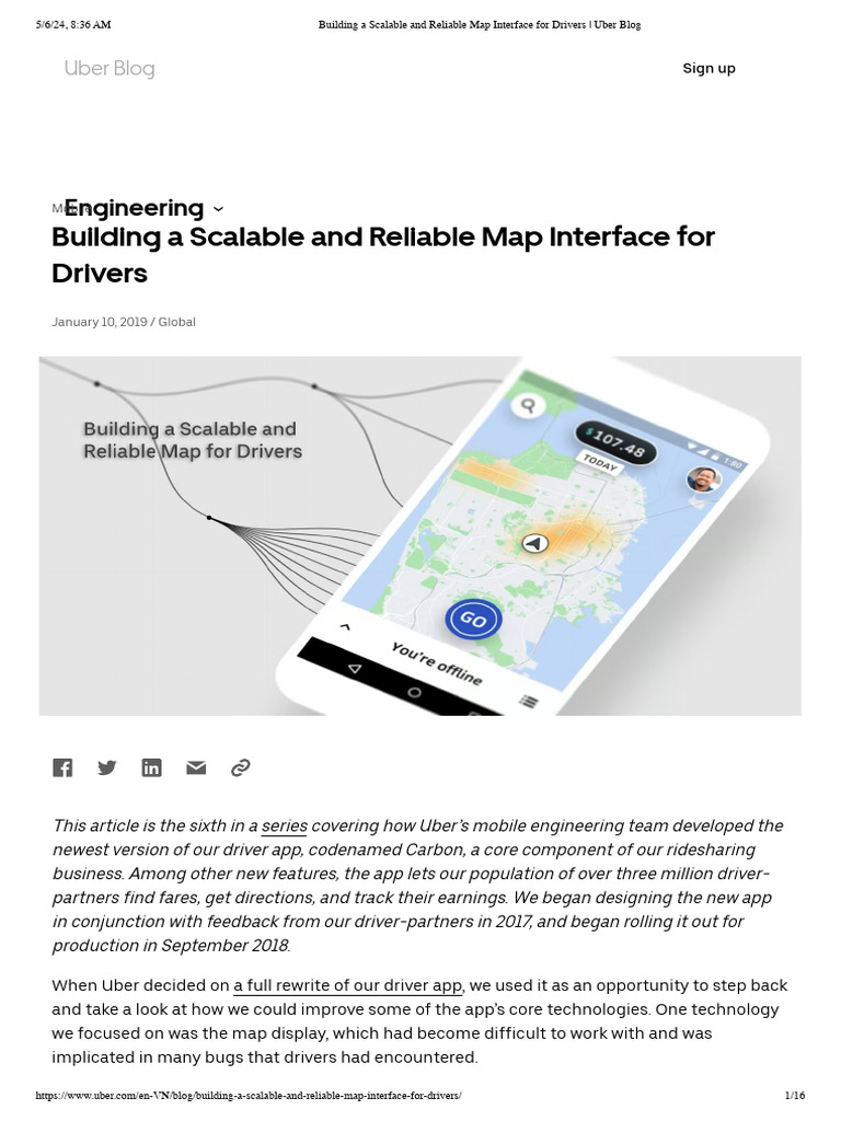 Building A Scalable and Reliable Map Interface For Drivers - Uber Blog ...