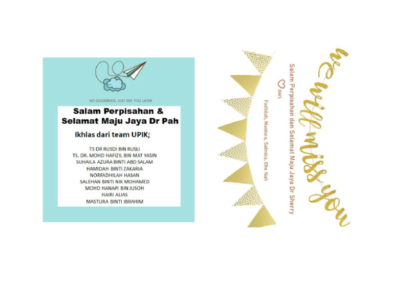 Sticker Farewell | PDF