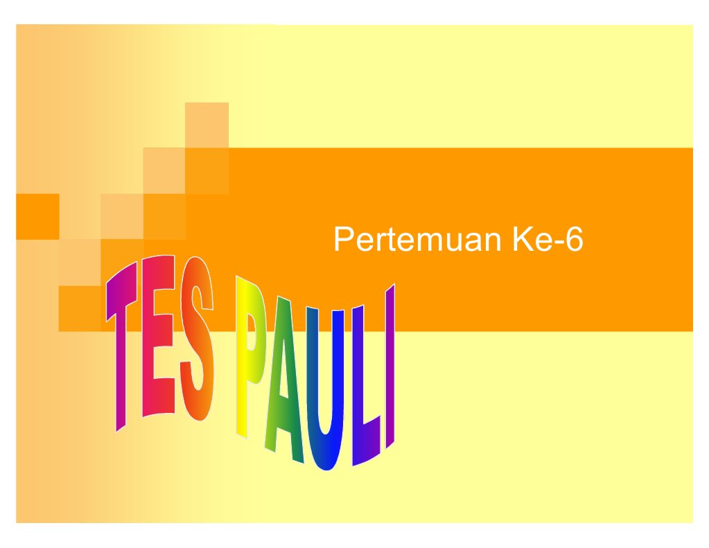 6 & 7.tes Pauli | PDF