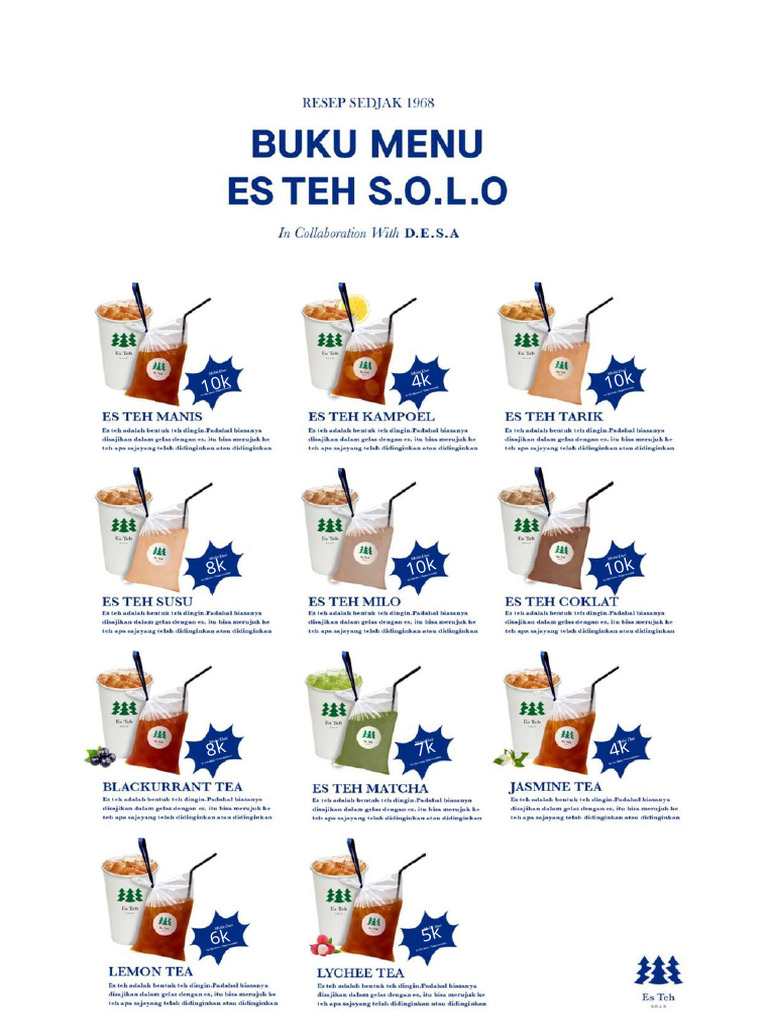 Menu Esteh Solo - PDF - 20231024 - 193706 - 0000 | PDF | Home & Garden