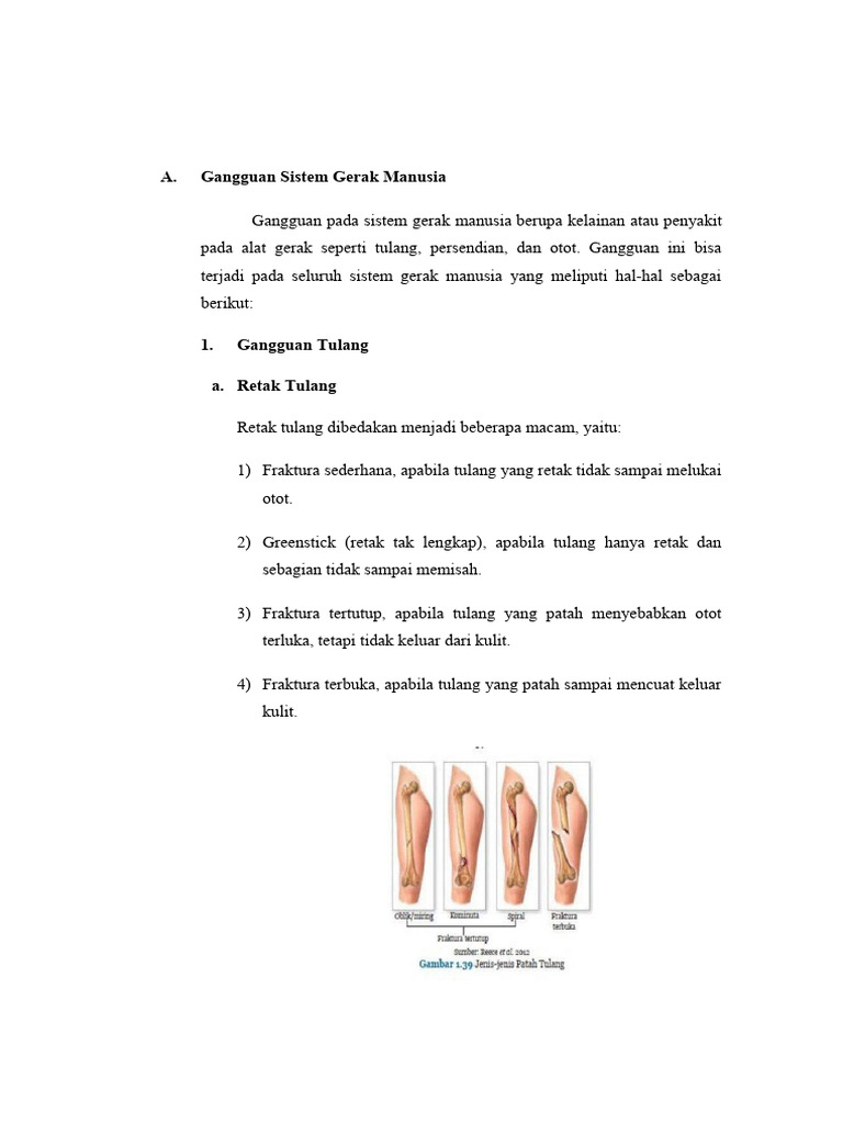 Gangguan Gerak Pada Sistem Gerak Manusia | PDF | Sains & Matematika
