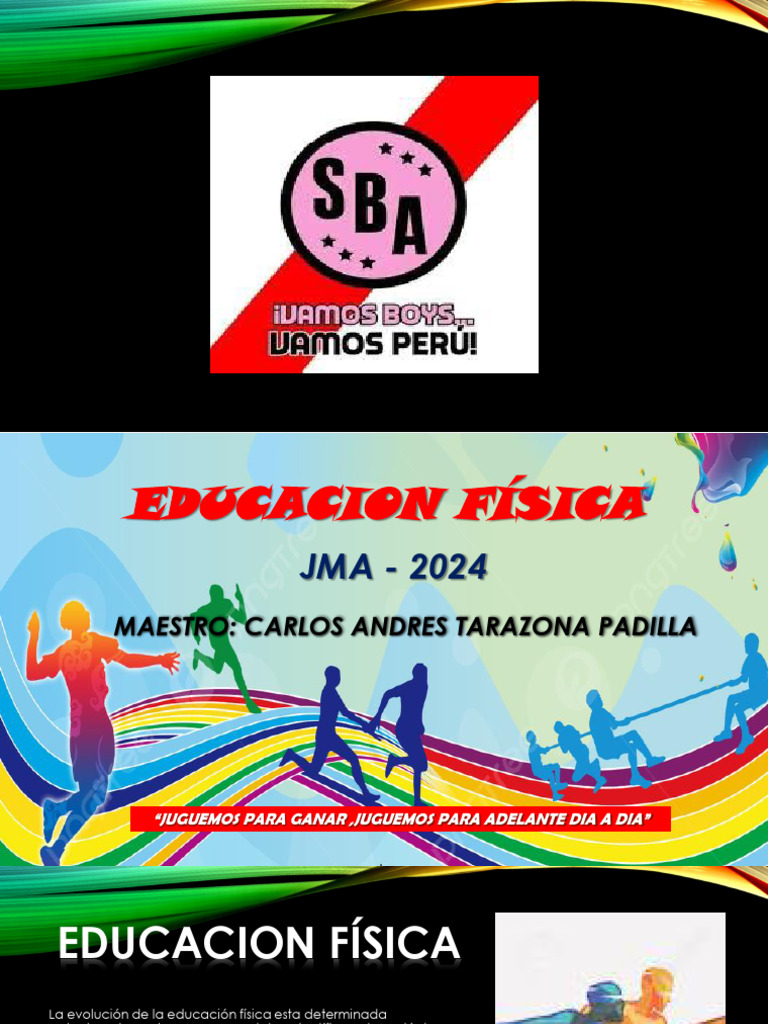 II Presentacion Educacion Fisica Jma 2024 | PDF | Educación Física | Higiene