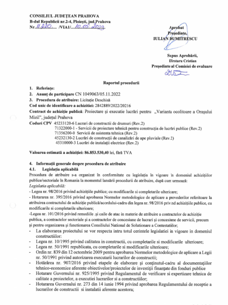 Raportul Procedurii Final | PDF