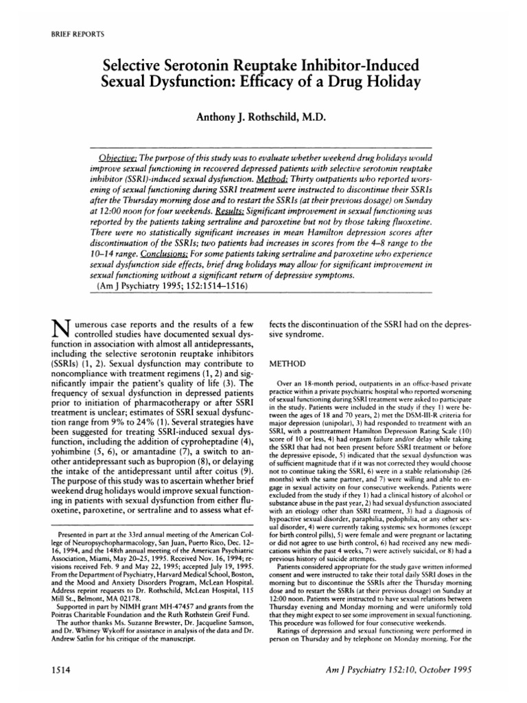 Selective Serotonin Reuptake Inhibitor I | PDF | Selective Serotonin Reuptake Inhibitor ...