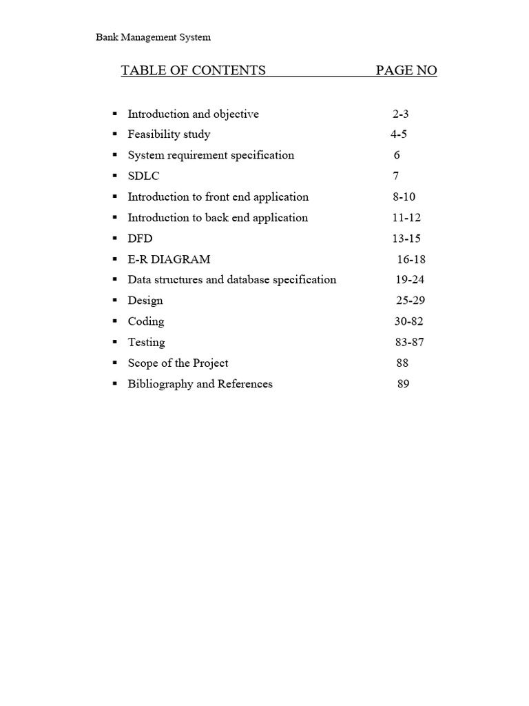 Bank Account Management System Project Report | PDF | Sql | Databases